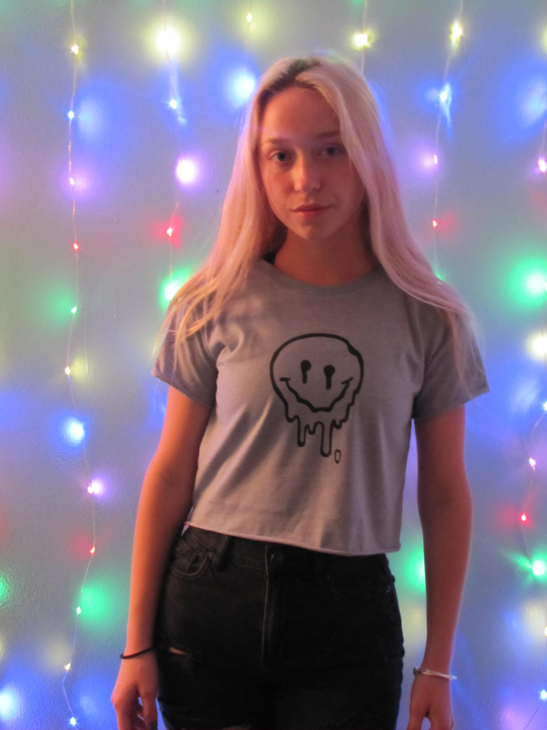 Melted Face Crop Top – Debbie's Tee's and More!